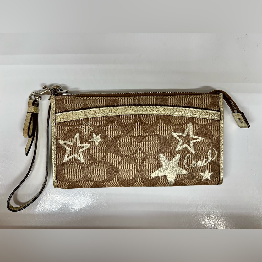 *Rare* Coach Pop Star Print In Signature Canvas Wrist… - Gem